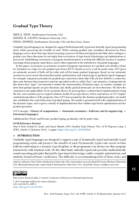 (PDF) Gradual type theory