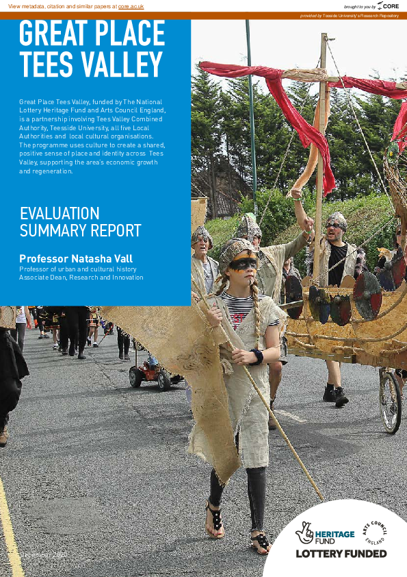 (PDF) Great Place Tees Valley Evaluation Summary