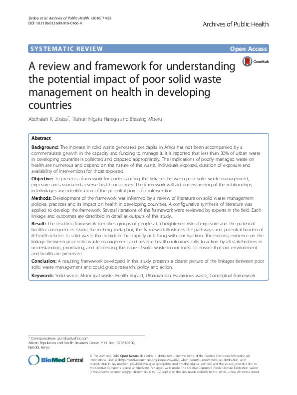 (PDF) A review and framework for understanding the potential impact of ...