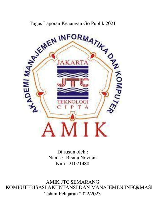 (PDF) Laporan Keuangan Go Publik PT WIJAYA KARYA (Persero) Tbk Risma Noviani 21021480-1 (1)