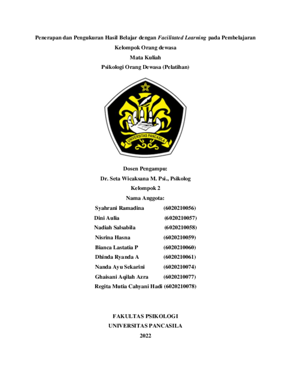 (PDF) Facilitated Learning