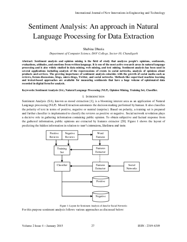 (PDF) Analysis : An approach in Natural Language Processing for Data ...