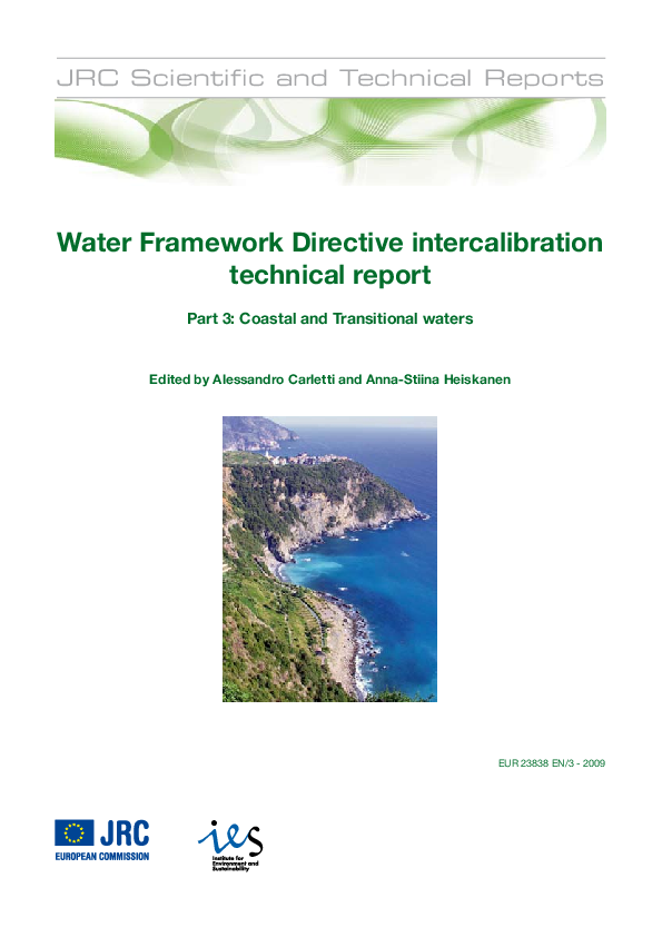 (PDF) Water Framework Directive Intercalibration Technical Report ...