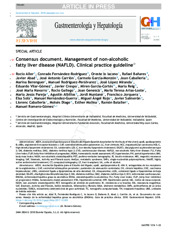 (PDF) Consensus document. Management of non-alcoholic fatty liver ...