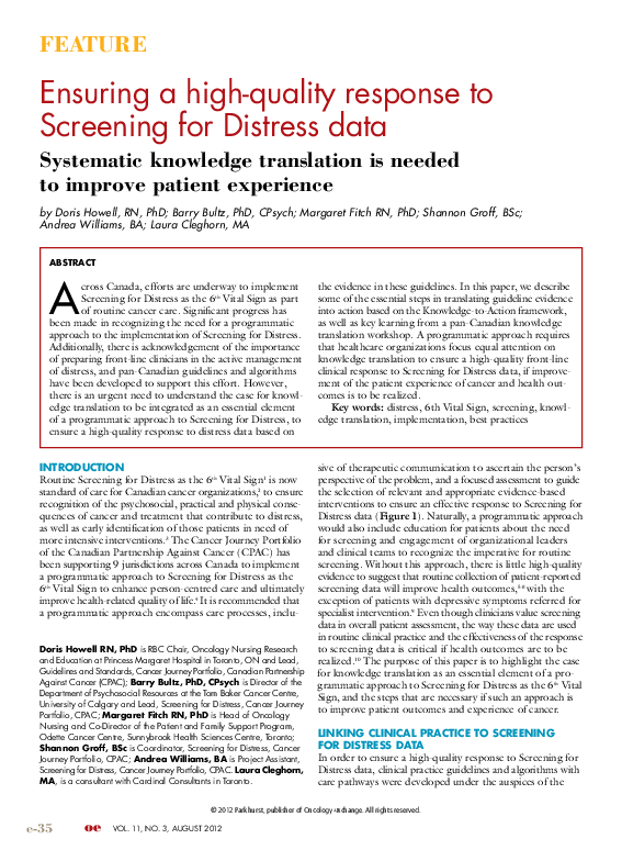 (PDF) Ensuring a high-quality response to s creening for Distress data ...