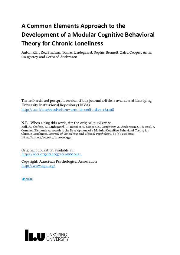 (PDF) A common elements approach to the development of a modular ...