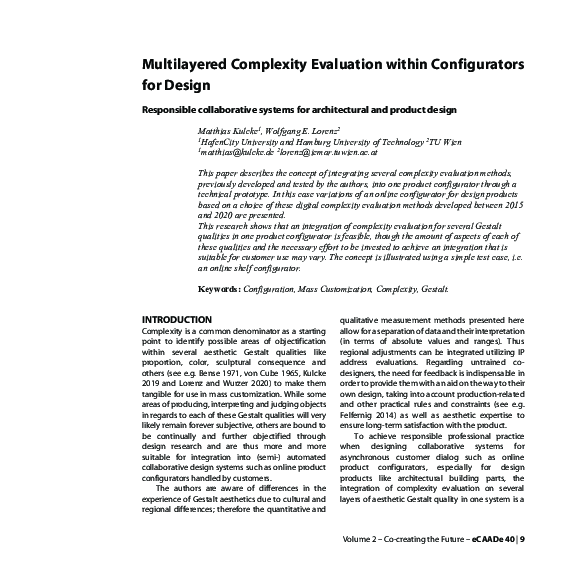 Pdf Multilayered Complexity Evaluation Within Configurators For Design Responsible