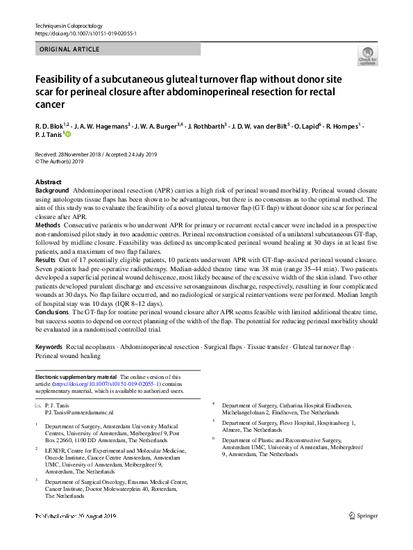 (PDF) Feasibility of a subcutaneous gluteal turnover flap without donor ...