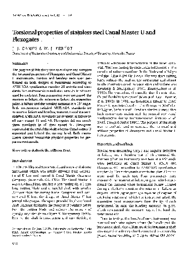 (PDF) Torsional properties of stainless steel Canal Master U and Flexogates