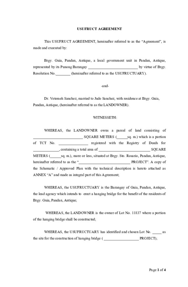 (DOC) USUFRUCT-AGREEMENT