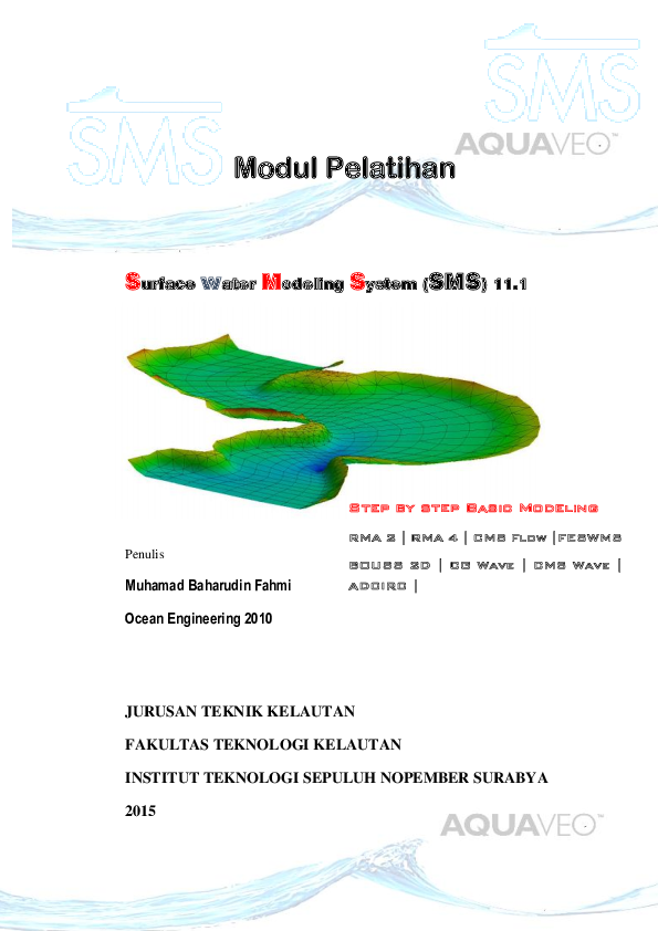 (PDF) MODUL PEMODELAN Surface-water Modelling System 11.2