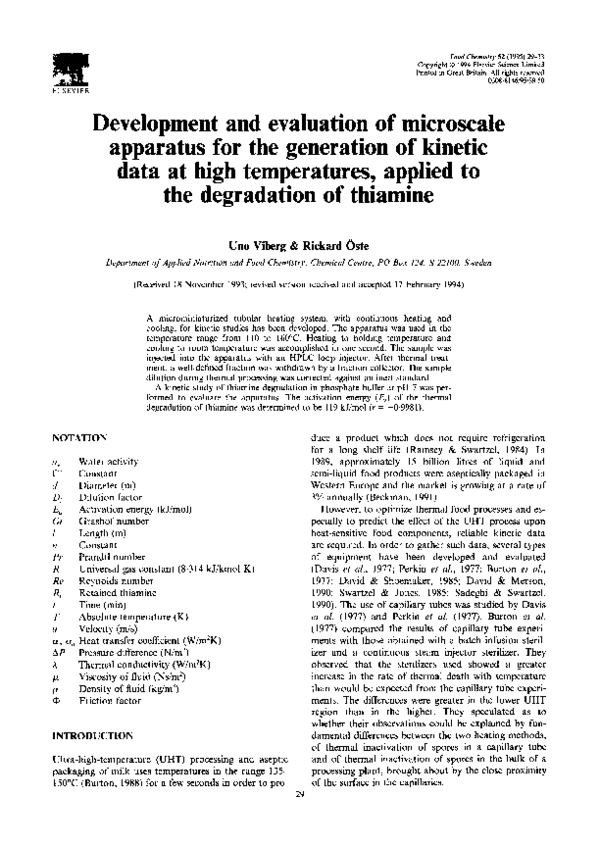 (PDF) Development and evaluation of microscale apparatus for the ...