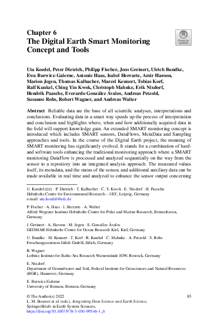 (PDF) Enhanced SMART Monitoring Tools for Digital Earth Data Analysis