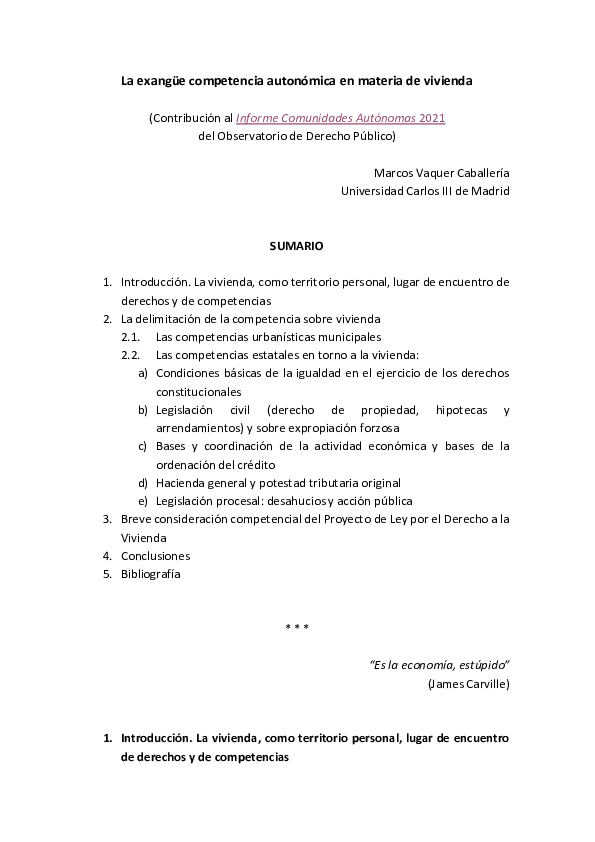 (PDF) La exangüe competencia autonómica en materia de vivienda