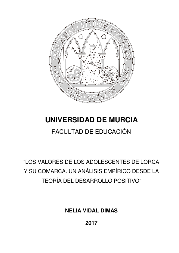 (PDF) Análisis de los adolescentes de Lorca desde el enfoque de las ...