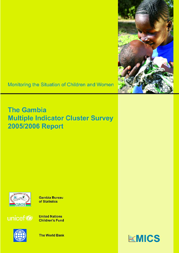 (PDF) This is a Gambia Government-UNICEF Survey Report entitled ...