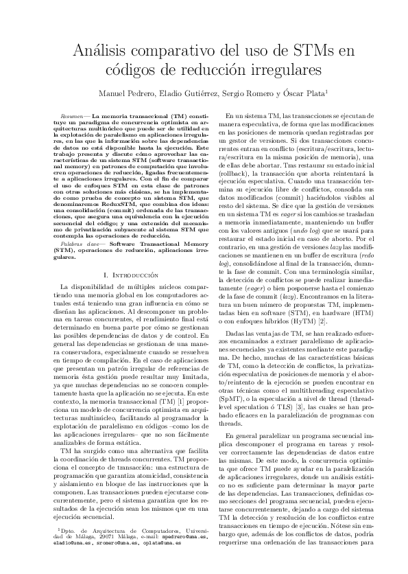 (PDF) Análisis comparativo del uso de STMs en a códigos de reducción ...