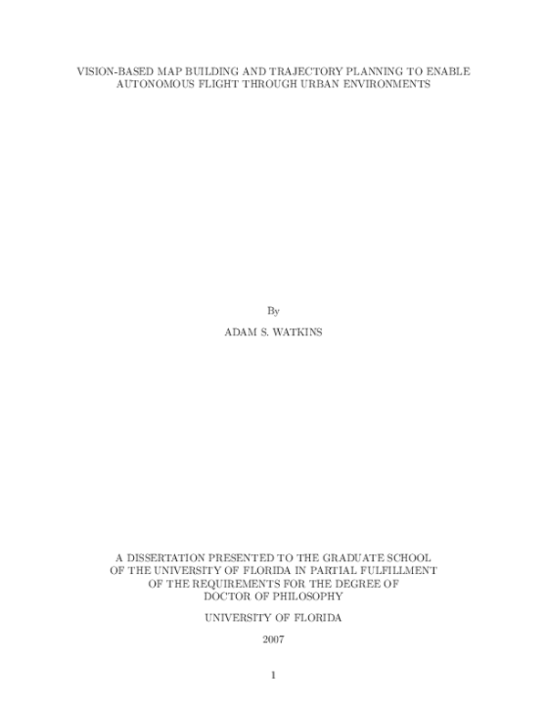 (PDF) Vision-based map building and trajectory planning to enable autonomous flight through ...