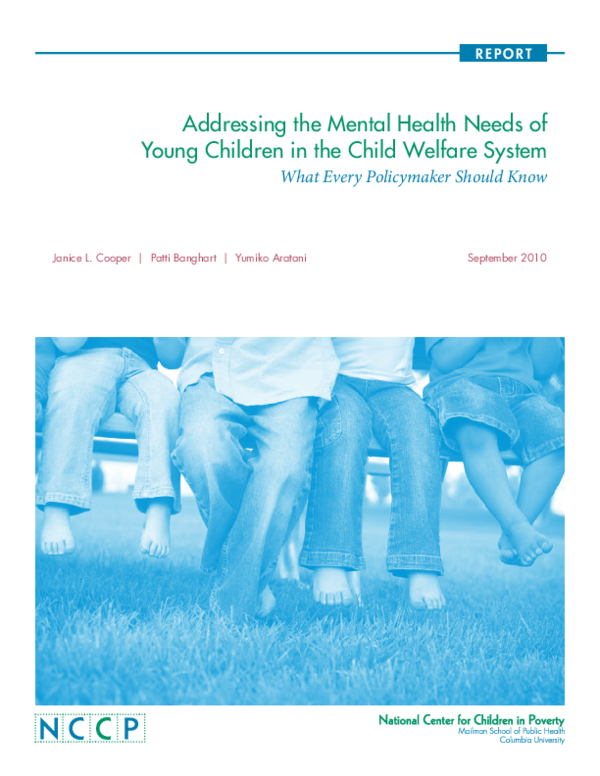 (PDF) Addressing the Mental Health Needs of Young Children in the Child ...