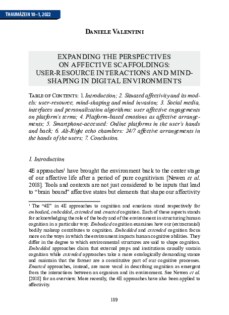 (PDF) Expanding the Perspectives on Affective Scaffoldings User ...