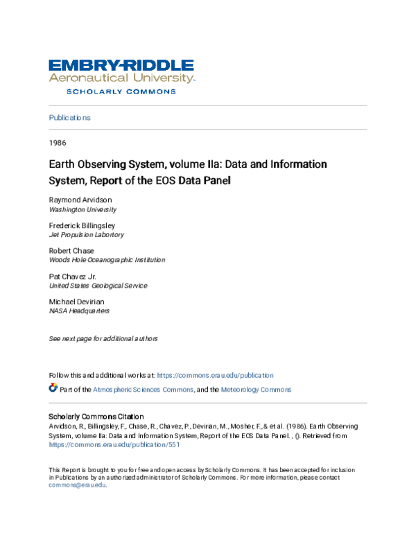 (PDF) Earth Observing System, volume IIa: Data and Information System ...