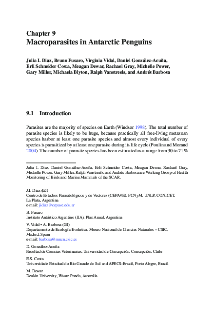 (PDF) Macroparasites in Antarctic Penguins