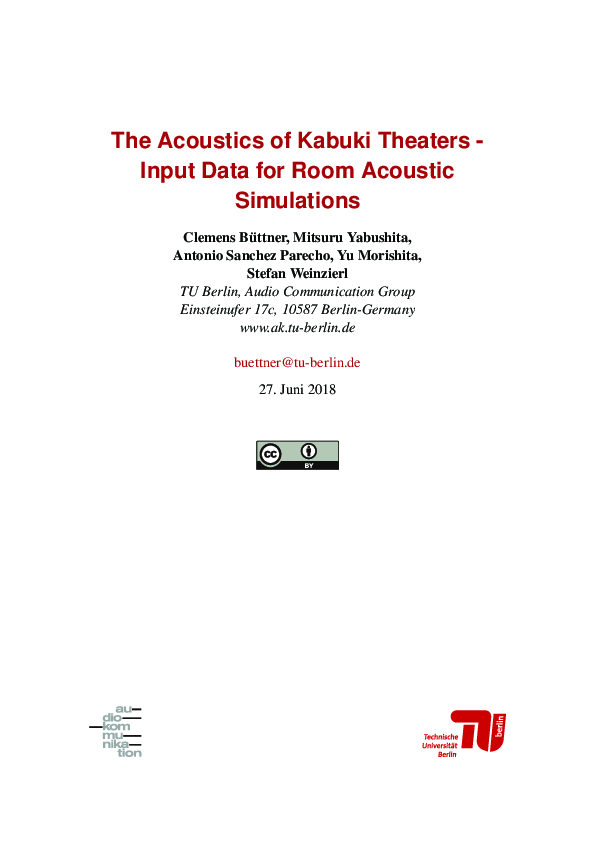 (PDF) Acoustics of Kabuki Theaters - Input Data for Room Acoustics ...