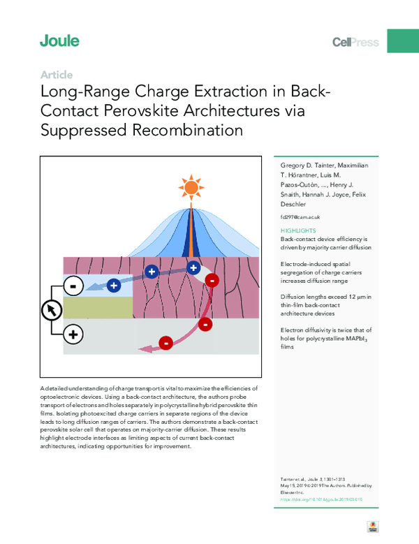 (PDF) Long-Range Charge Extraction in Back-Contact Perovskite ...
