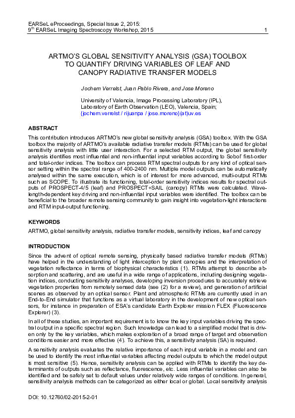 (PDF) ARTMO's Global Sensitivity Analysis (GSA) toolbox to quantify ... (PDF) ARTMO's Global Sensitivity Analysis (GSA) toolbox to quantify ...