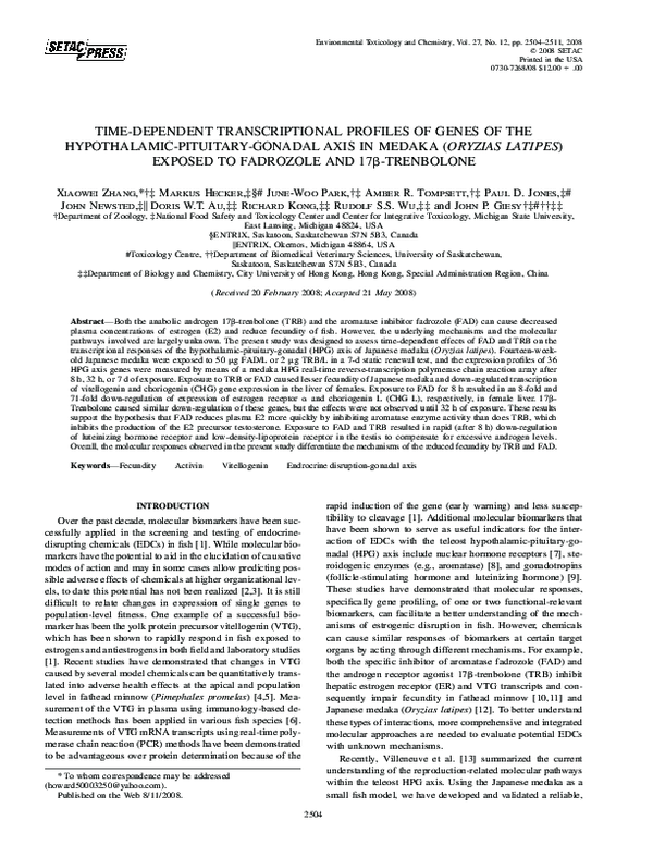 (PDF) Time‐Dependent transcriptional profiles of genes of the ...