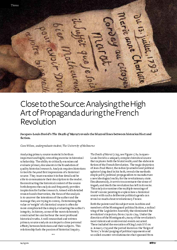 (PDF) Close to the source: Analysing the high art of propaganda during ...
