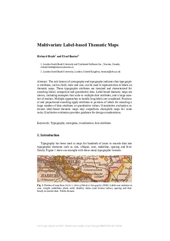 (PDF) Multivariate label-based thematic maps