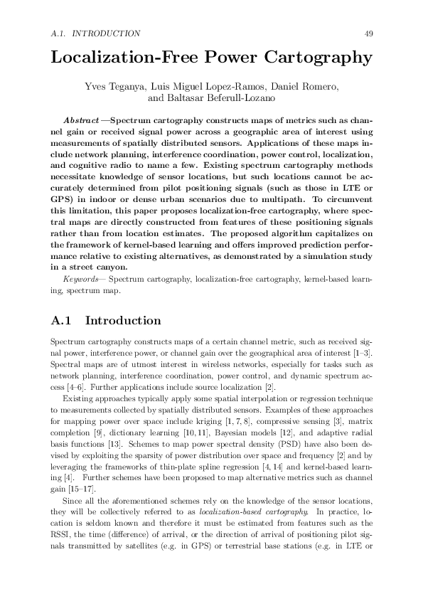 (PDF) Localization-Free Power Cartography