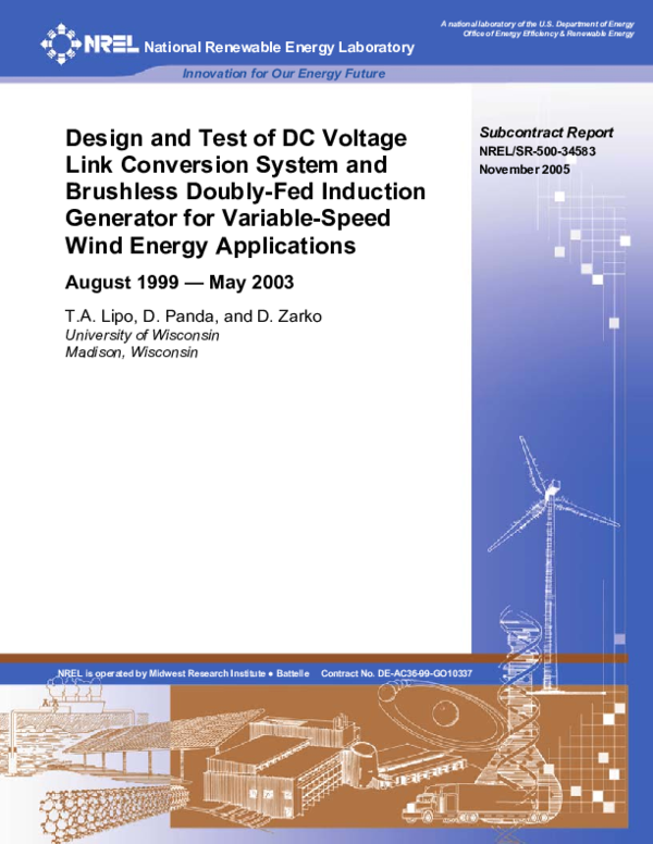 (PDF) Design and Test of DC Voltage Link Conversion System and ...