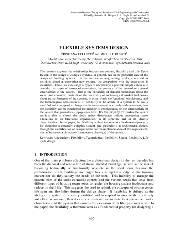 (PDF) Flexible Systems Design