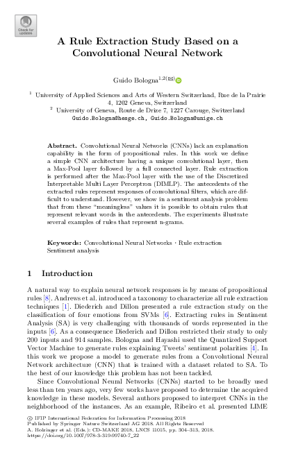(PDF) A Rule Extraction Study Based on a Convolutional Neural Network