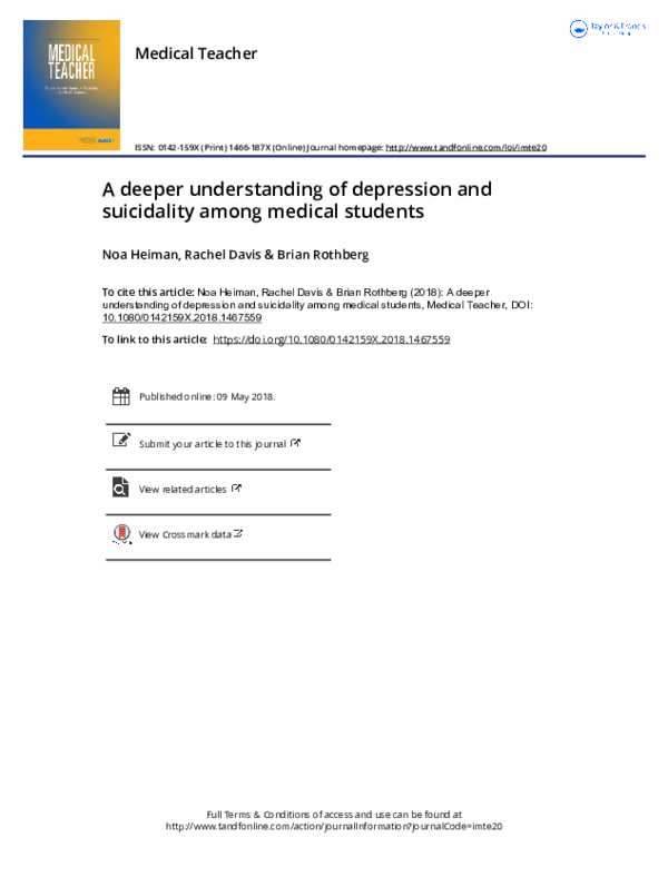 (PDF) A deeper understanding of depression and suicidality among ...