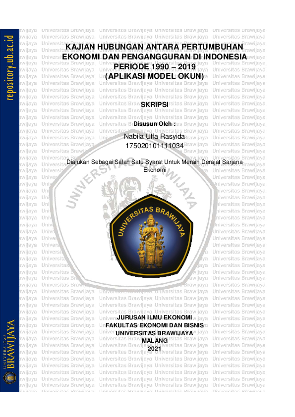 (PDF) Kajian Hubungan Antara Pertumbuhan Ekonomi dan Pengangguran di ...