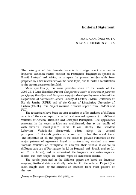 Pdf Editorial Statement Antónia Mota