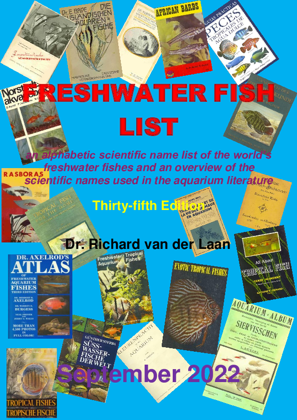 (PDF) Freshwater Fish List 35th Ed. Sept.