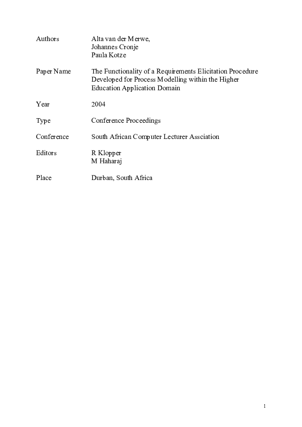 (PDF) Higher Education Application Domain