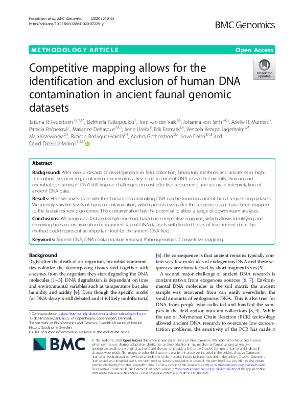 (PDF) Competitive mapping allows for the identification and exclusion ...