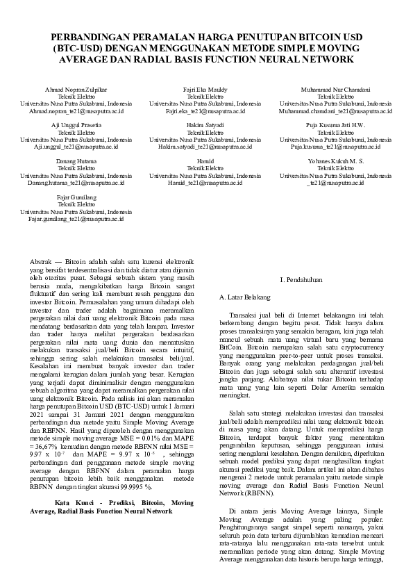(DOC) PERBANDINGAN PERAMALAN HARGA PENUTUPAN BITCOIN USD (BTC-USD ...