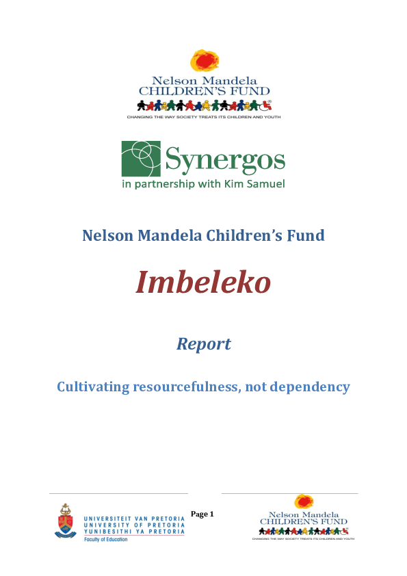 (PDF) Nelson Mandela Children's Fund Imbeleko Report Cultivating ...