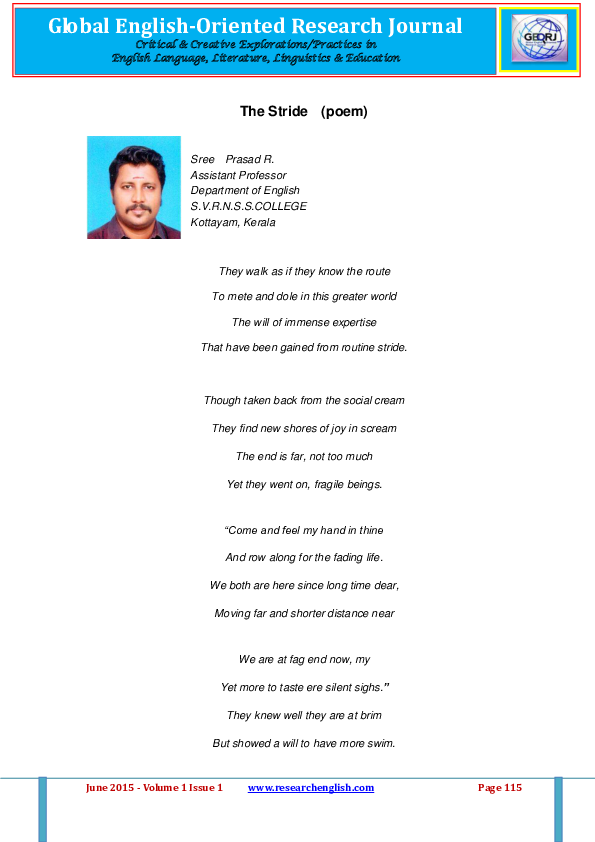 (PDF) The Stride (poem)