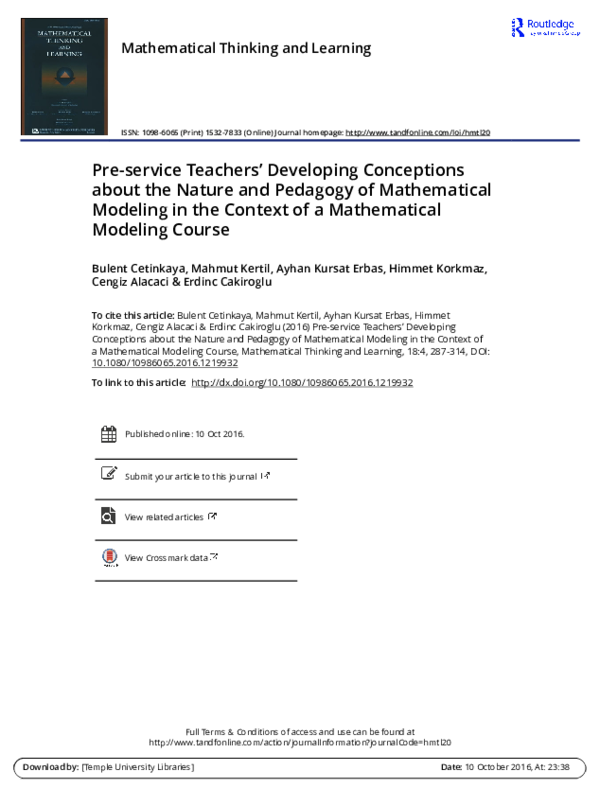 (PDF) Pre-service Teachers’ Developing Conceptions about the Nature and ...