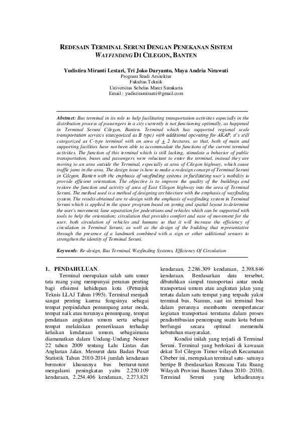(PDF) Redesain Terminal Seruni Dengan Penekanan Sistem Wayfinding DI ...