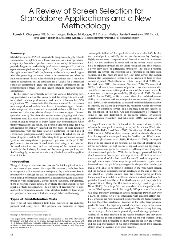 (PDF) A Review of Screen Selection for Standalone Applications and a ...
