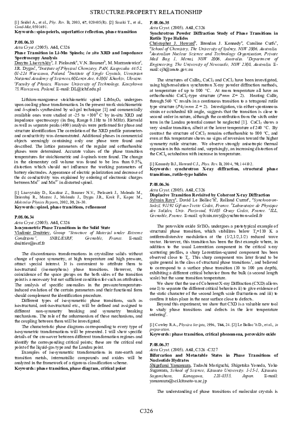 (PDF) Displacive transition revisited by coherent X-ray diffraction