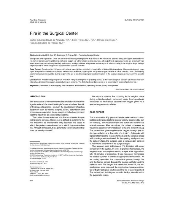 (PDF) Fire in the Surgical Center